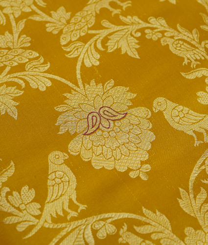 Jamavar Mustard Yellow – Shaanvi